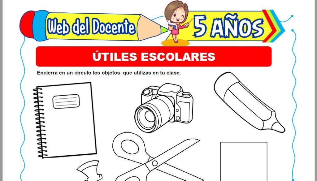 Útiles Escolares para Niños de 5 Años – Web del Docente