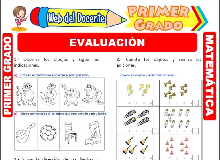 Unidades y Decenas para Primer Grado de Primaria – Web del Docente