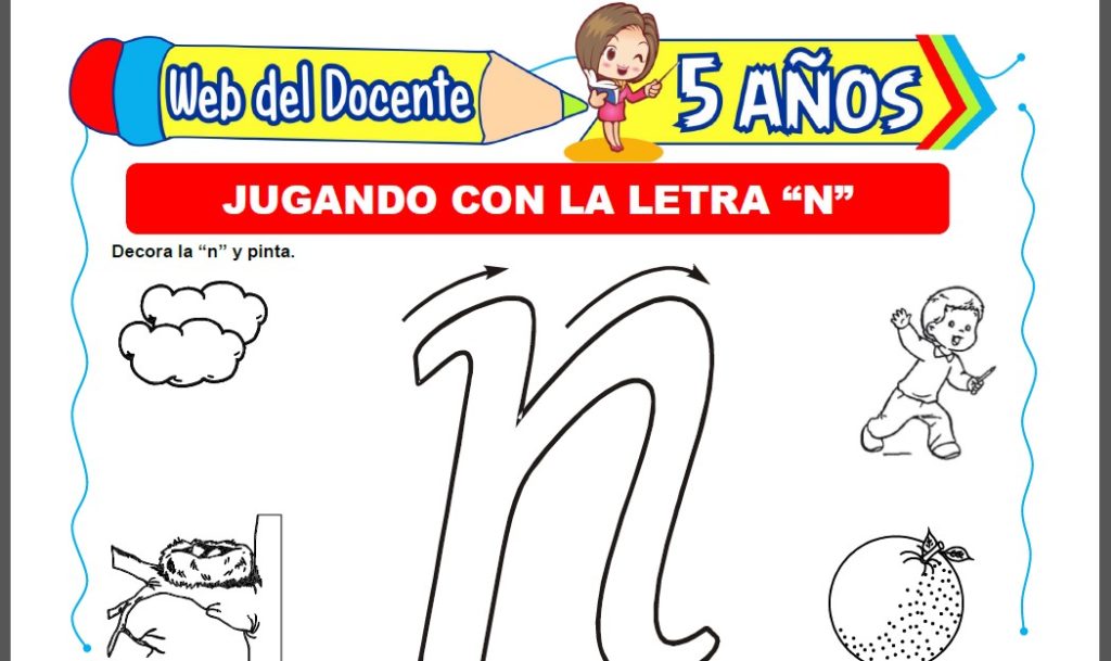 Jugando con la Letra N para Niños de 5 Años – Web del Docente