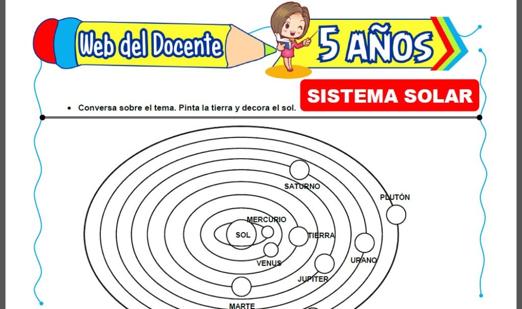 La Tierra en el Sistema Planetario Solar para Niños de 5 Años