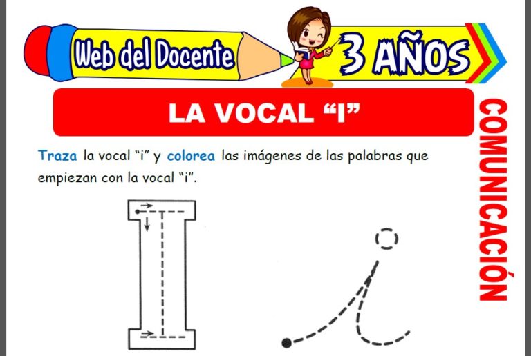La Vocal I para Niños de 3 Años – Web del Docente