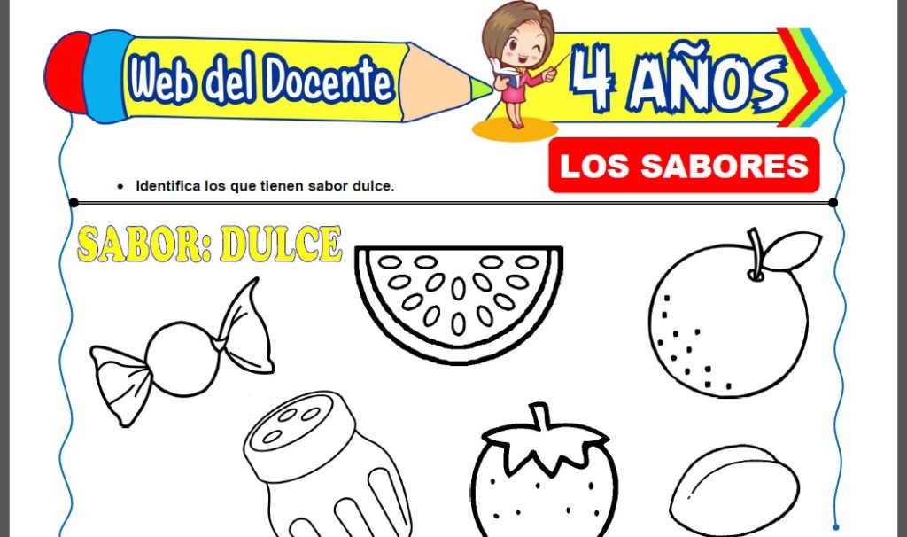 Los Sabores para Niños de 4 Años – Web del Docente