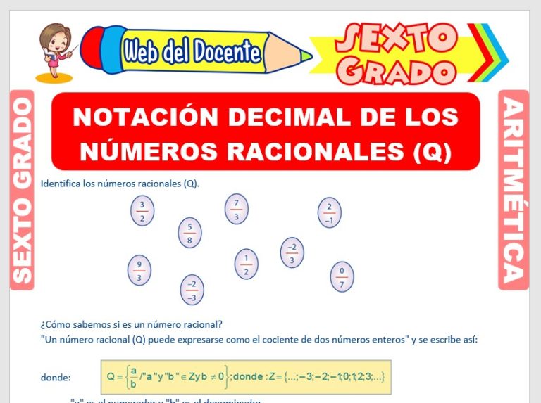 ARITMÉTICA – Sexto Grado de Primaria –– 35 Fichas GRATIS