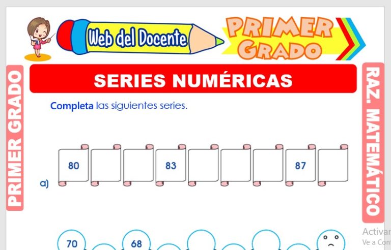 Series Numéricas para Primer Grado de Primaria – Web del Docente