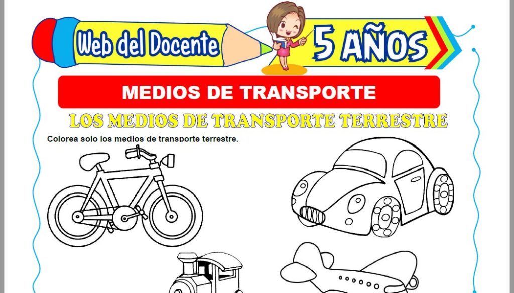 Tipos de Medios de Transporte para Niños de 5 Años – Web del Docente